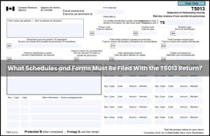 T5013 Slip: Statement of Partnership Income